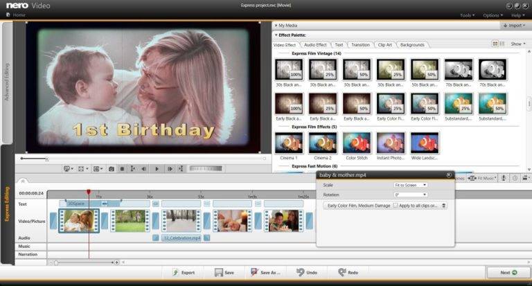 difference between Express Editing and Advanced Editing
