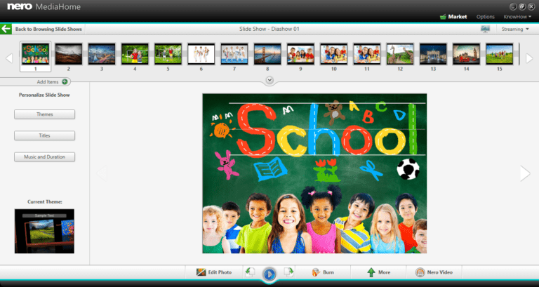 slideshow. menu – Nero Knowhow