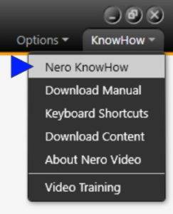 Nero support – Nero Knowhow