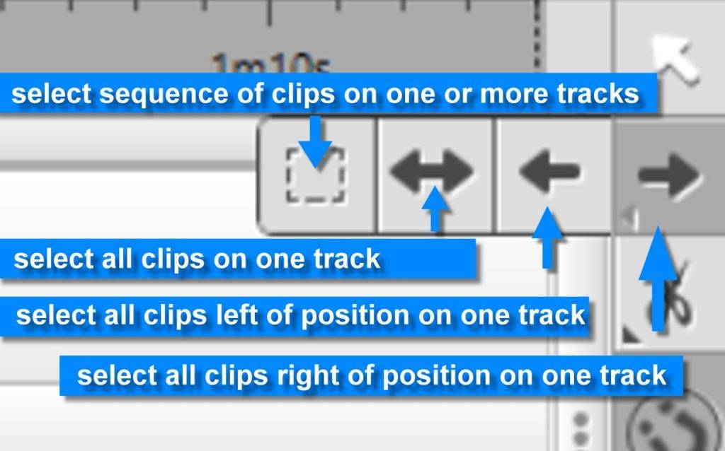 2. select track tool – Nero Knowhow