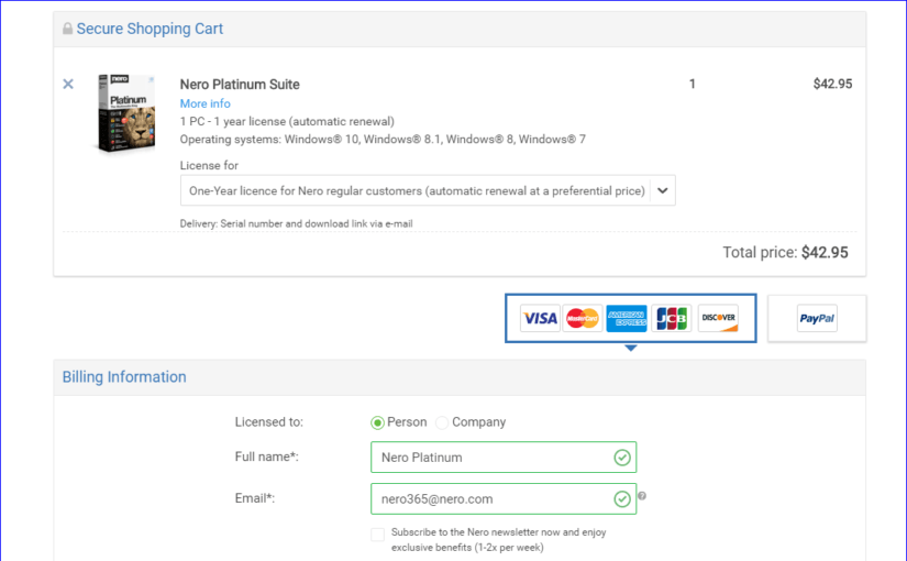 How do I create a Nero Account? -Nero Knowhow