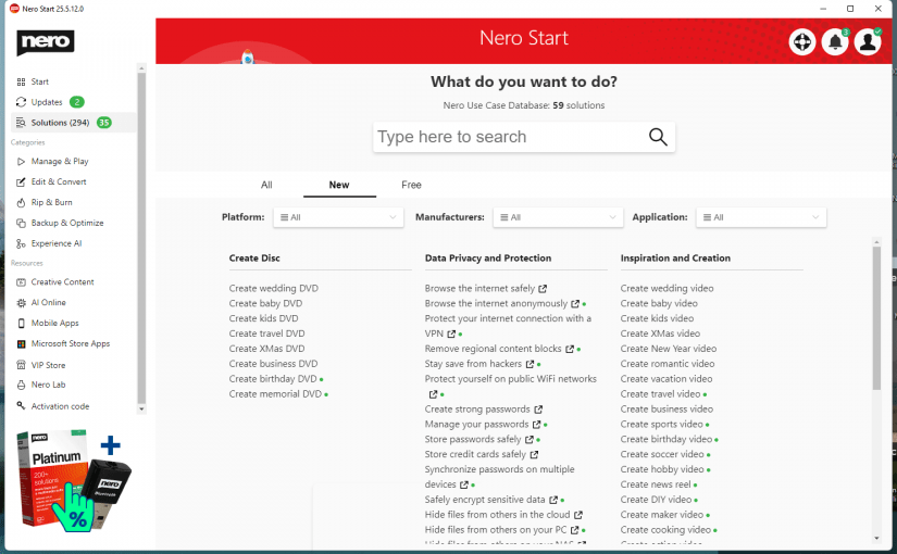 Release Notes - Nero Start