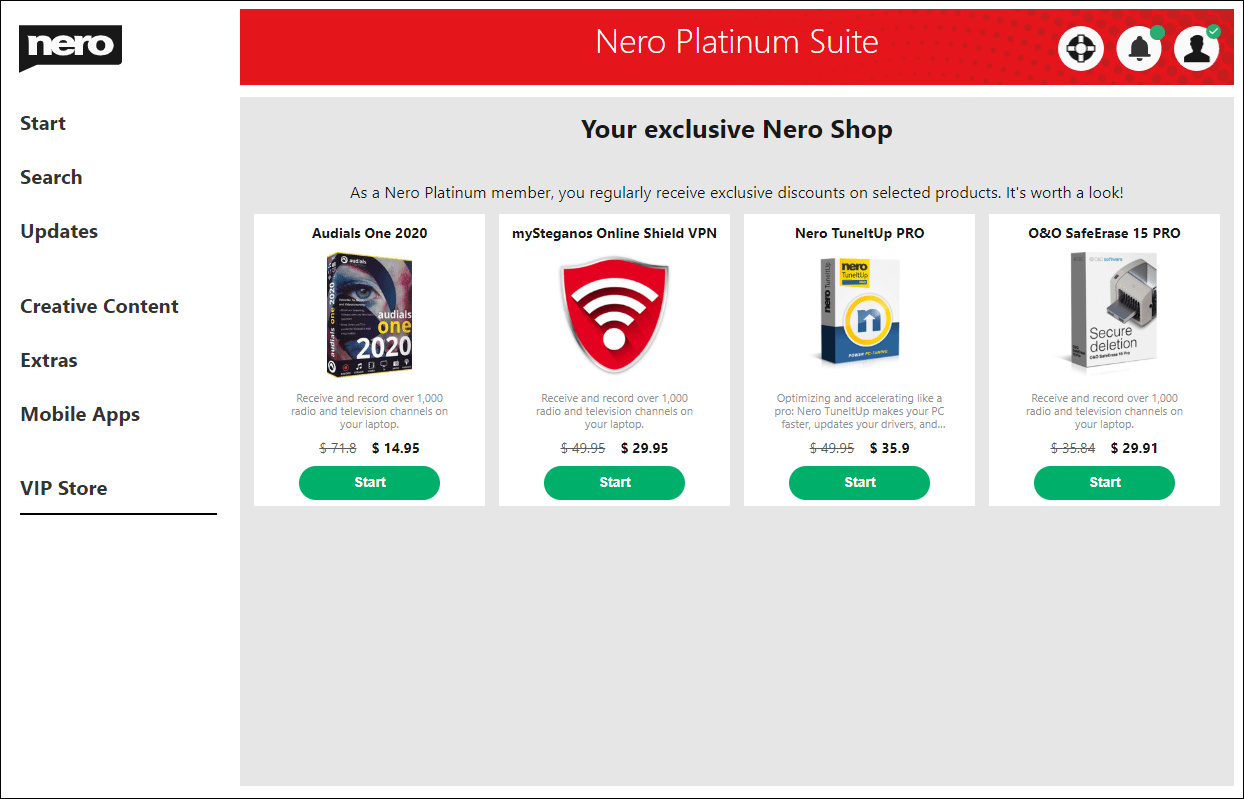 How to obtain products from the VIP Store? – Nero Knowhow