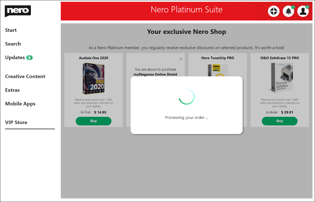 How to obtain products from the VIP Store? – Nero Knowhow