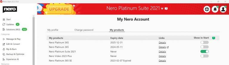 Why and how shall I choose a product to show in Start?