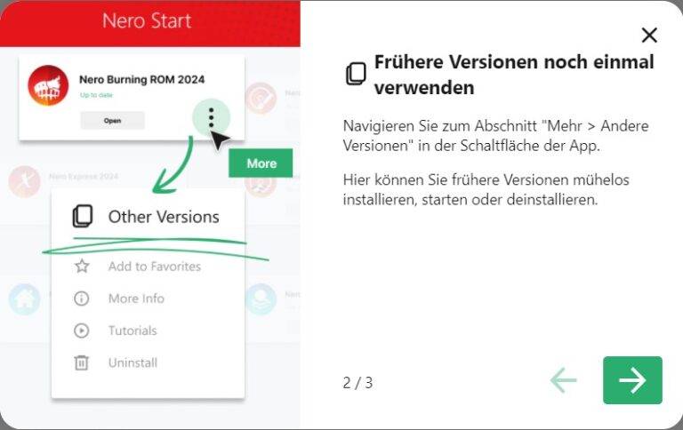 Release-Informationen – Nero Start – Nero Knowhow