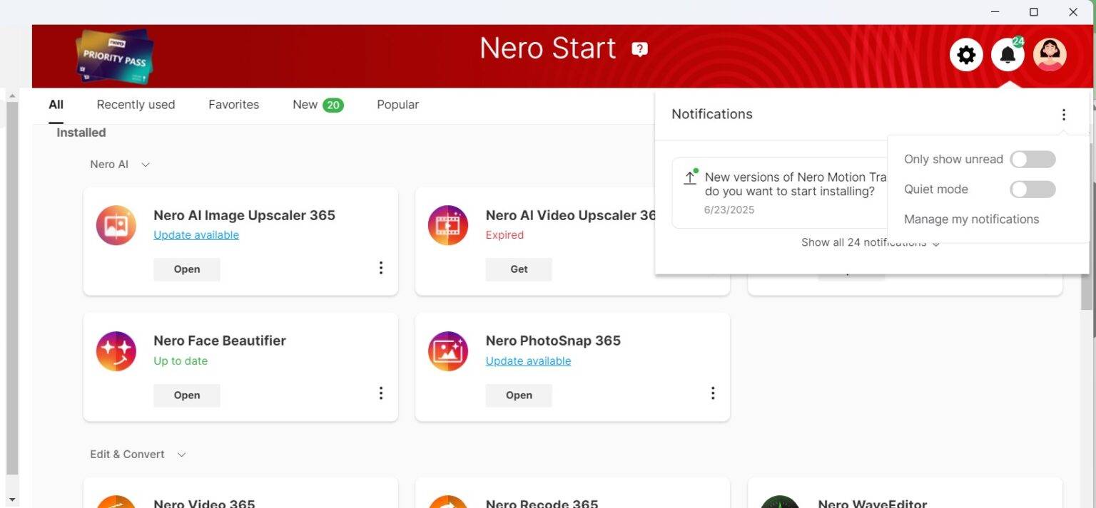 Release-Informationen – Nero Start – Nero Knowhow