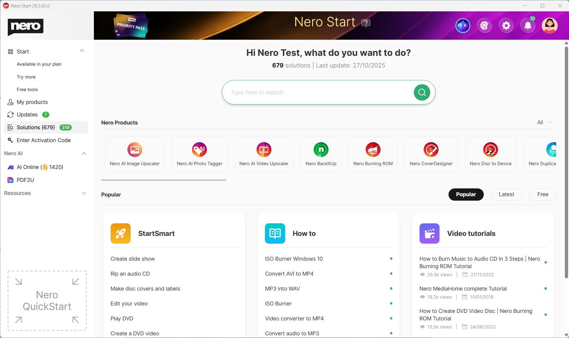 Nero Start-Nero Knowhow
