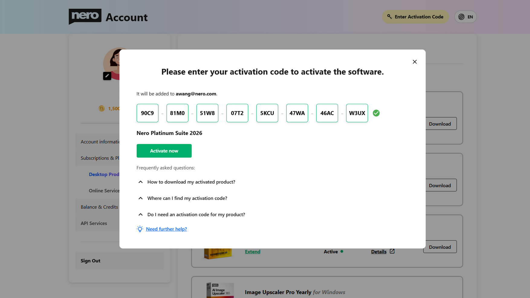 Nero Account – Nero Knowhow